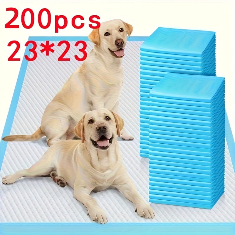 Super Absorbent Puppy Pee Pads 23.6x23.6 Inch, Leak-Proof Disposable ...
