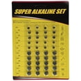 Unique Imports, 40-Pack Assorted Alkaline Button Cell Batteries, AG1 ...