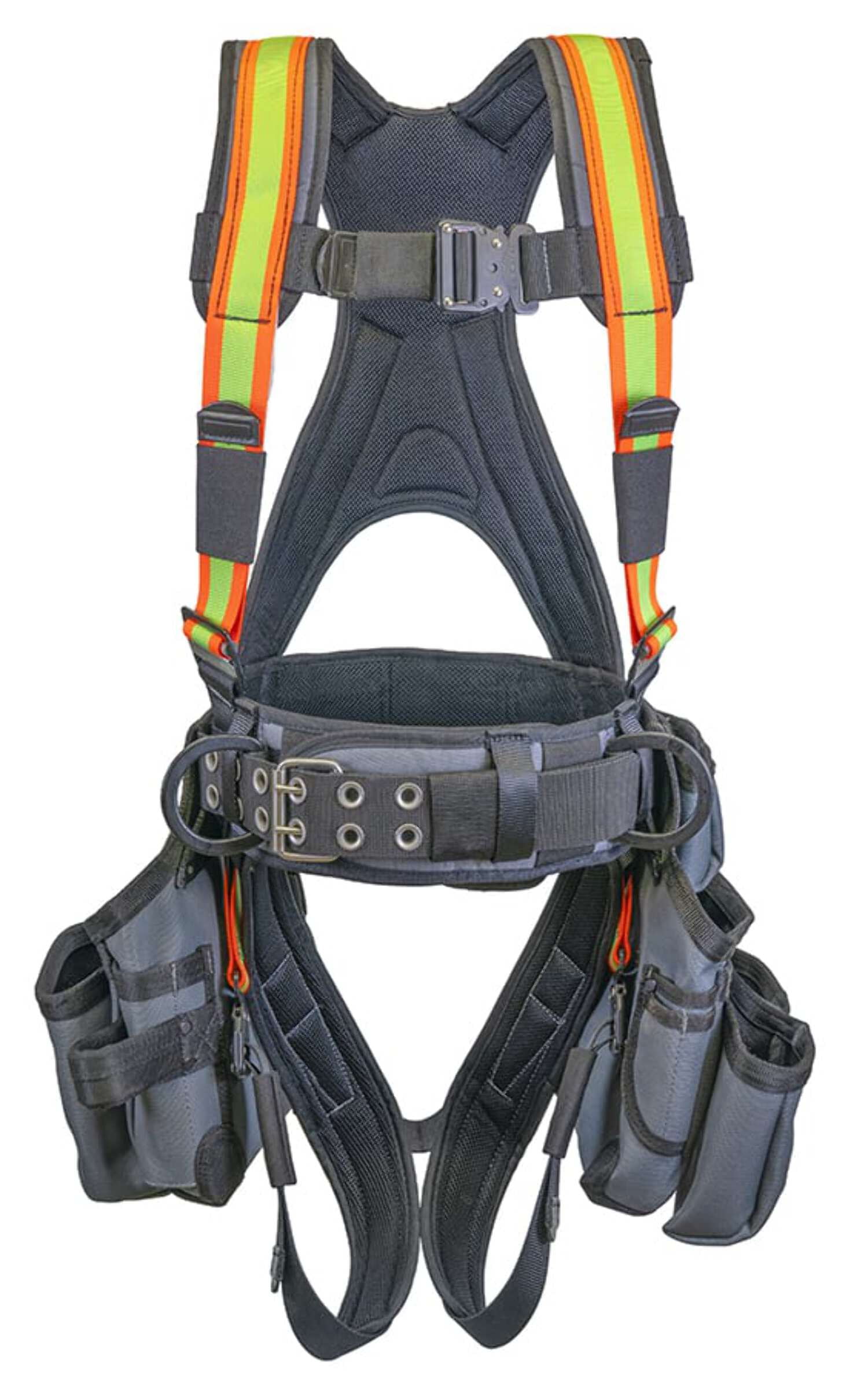 Super Anchor Safety Deluxe Fall Protection Harness Tool Bag Combo - Hi ...