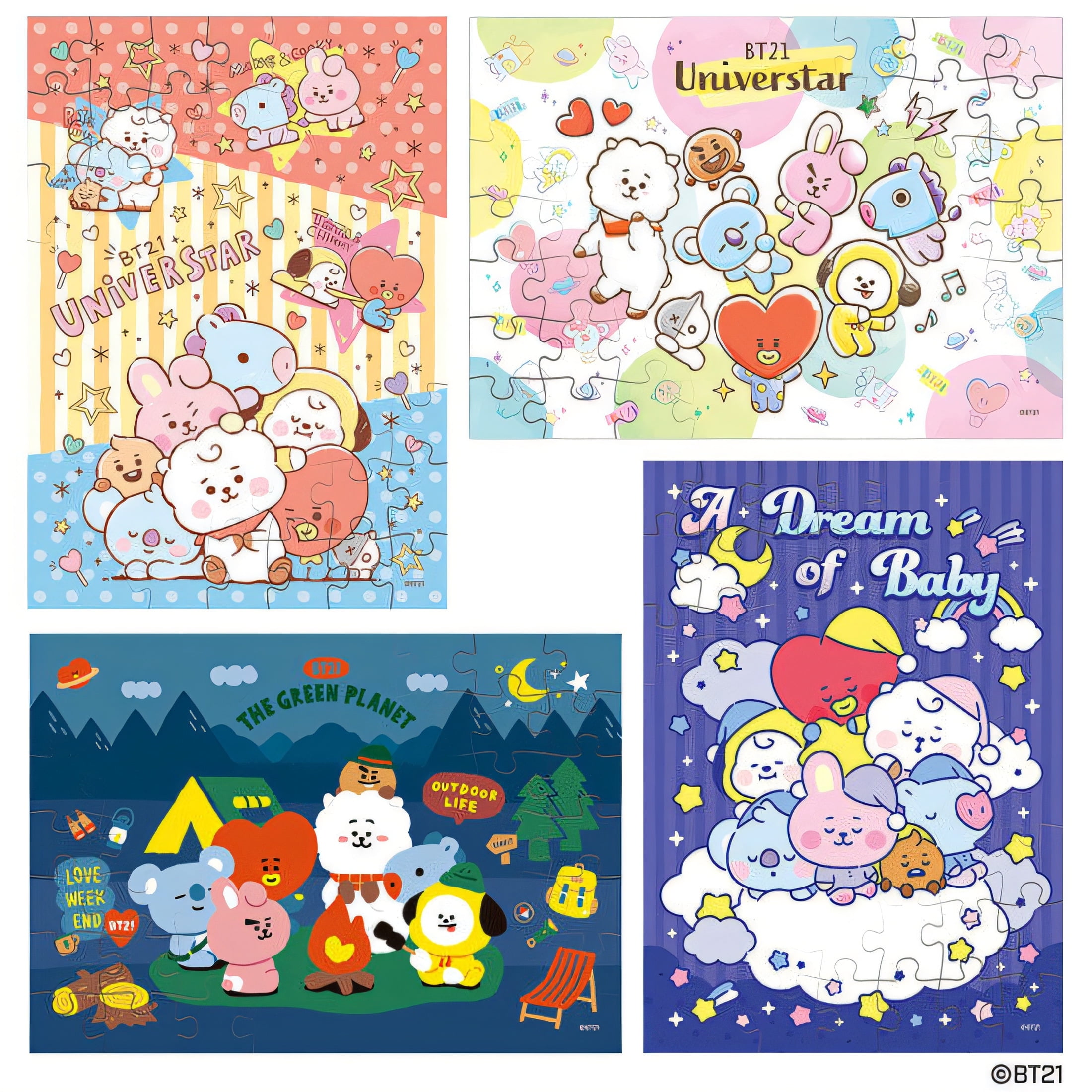 Super Anime Store Bt21 Puzzle + Gum (1 Puzzle) - Walmart.com