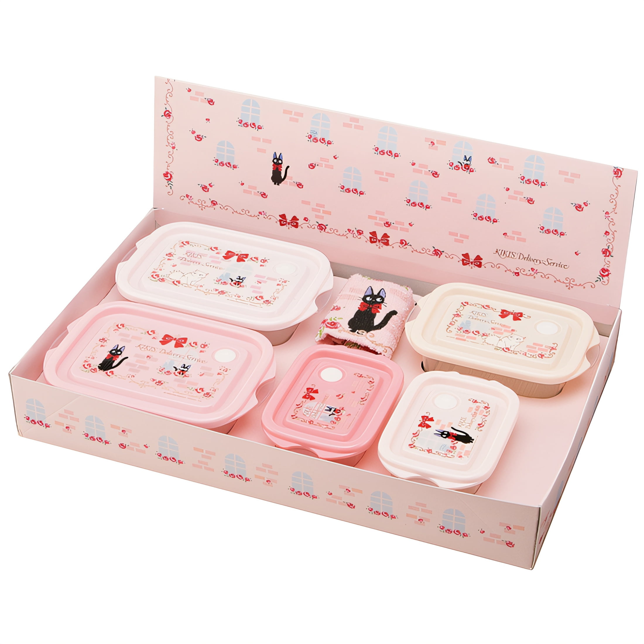 Super Anime Store Jiji Rose Lunch Gift Set (6 Piece) "Kiki's Delivery ...