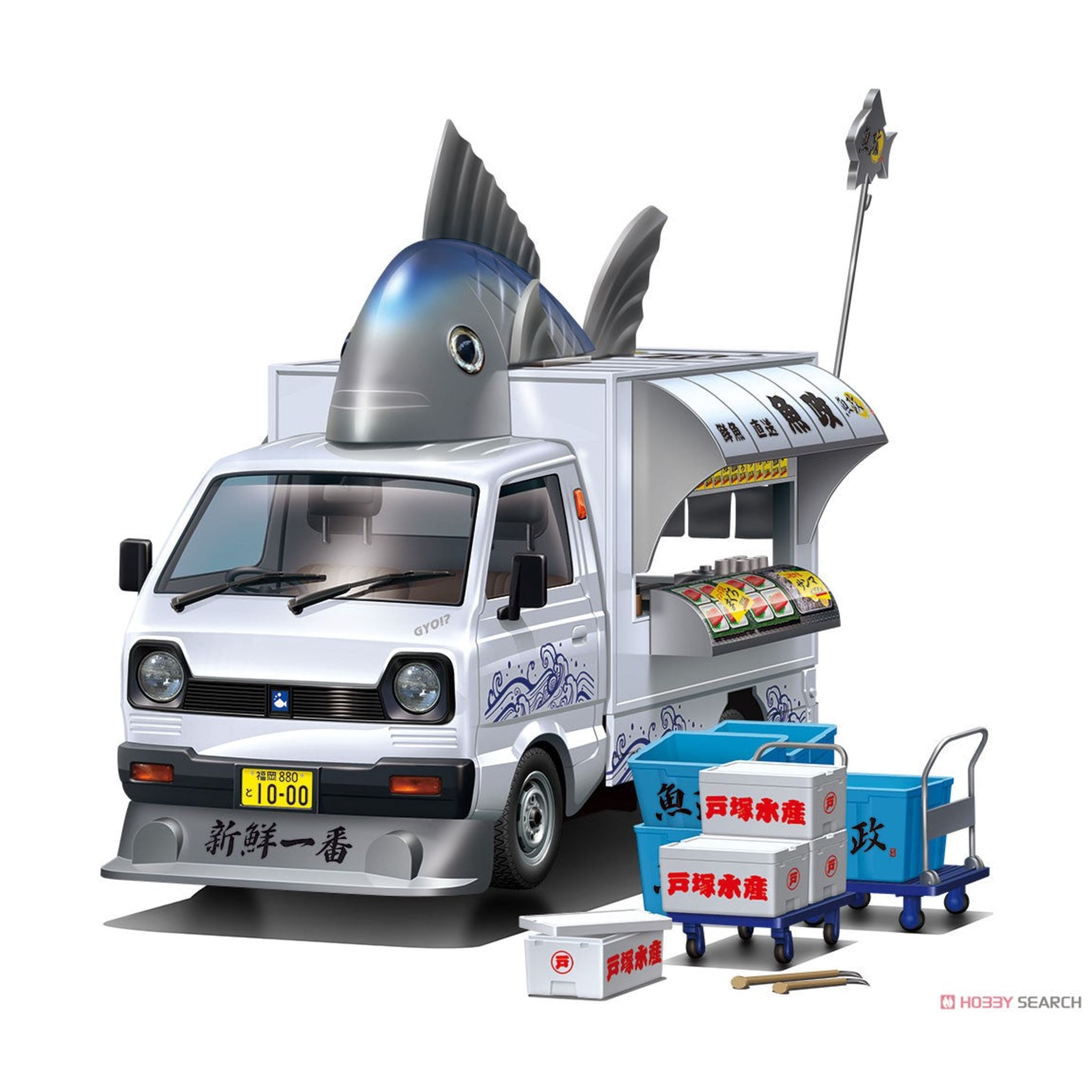 Super Anime Store Moving Stall 1/24 Scale Fishmonger (Model Car) Model ...