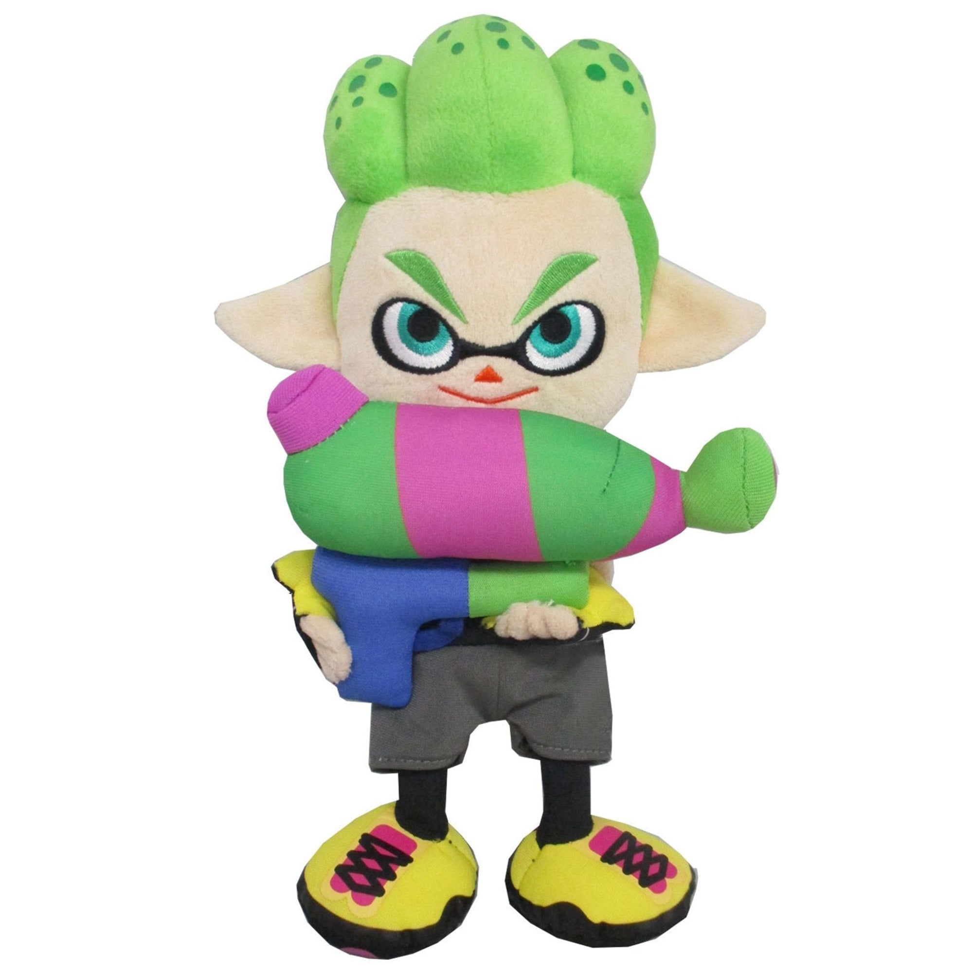 Super Anime Store Splatoon 2 Series Inkling Boy Neon Green Plush, 10 ...