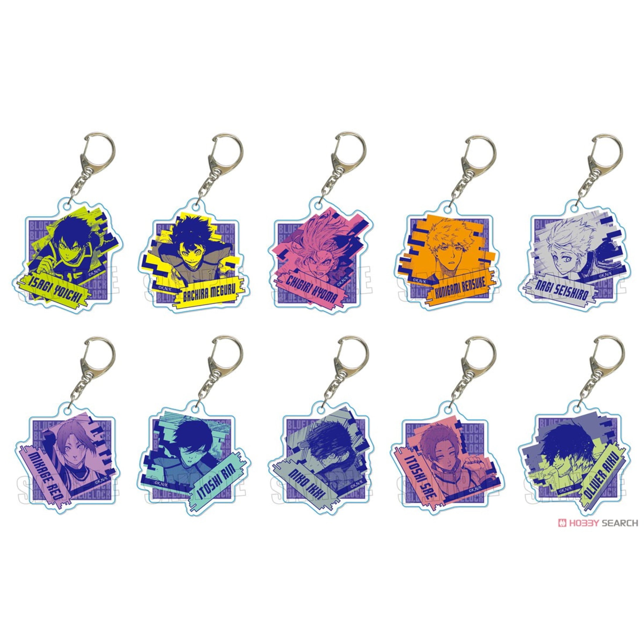 Super Anime Store Trading Acrylic Key Ring Blue Lock Blind Box (1 Blind ...