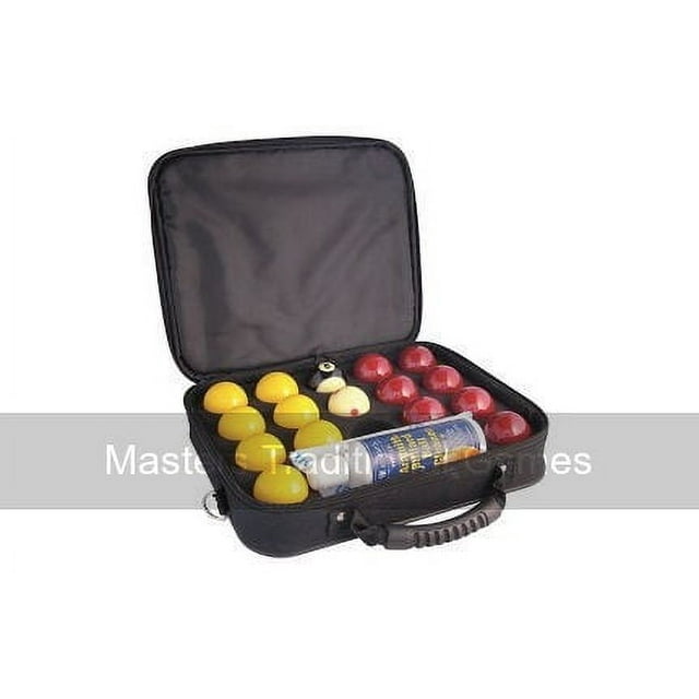 Super Aramith Pro Cup League Pool Balls in Nylon Ball Storage Case (2 ...