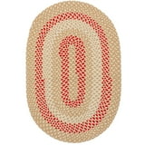 Super Area Rugs Braided Farmhouse Cotton Reversible Area Rug Beige ...