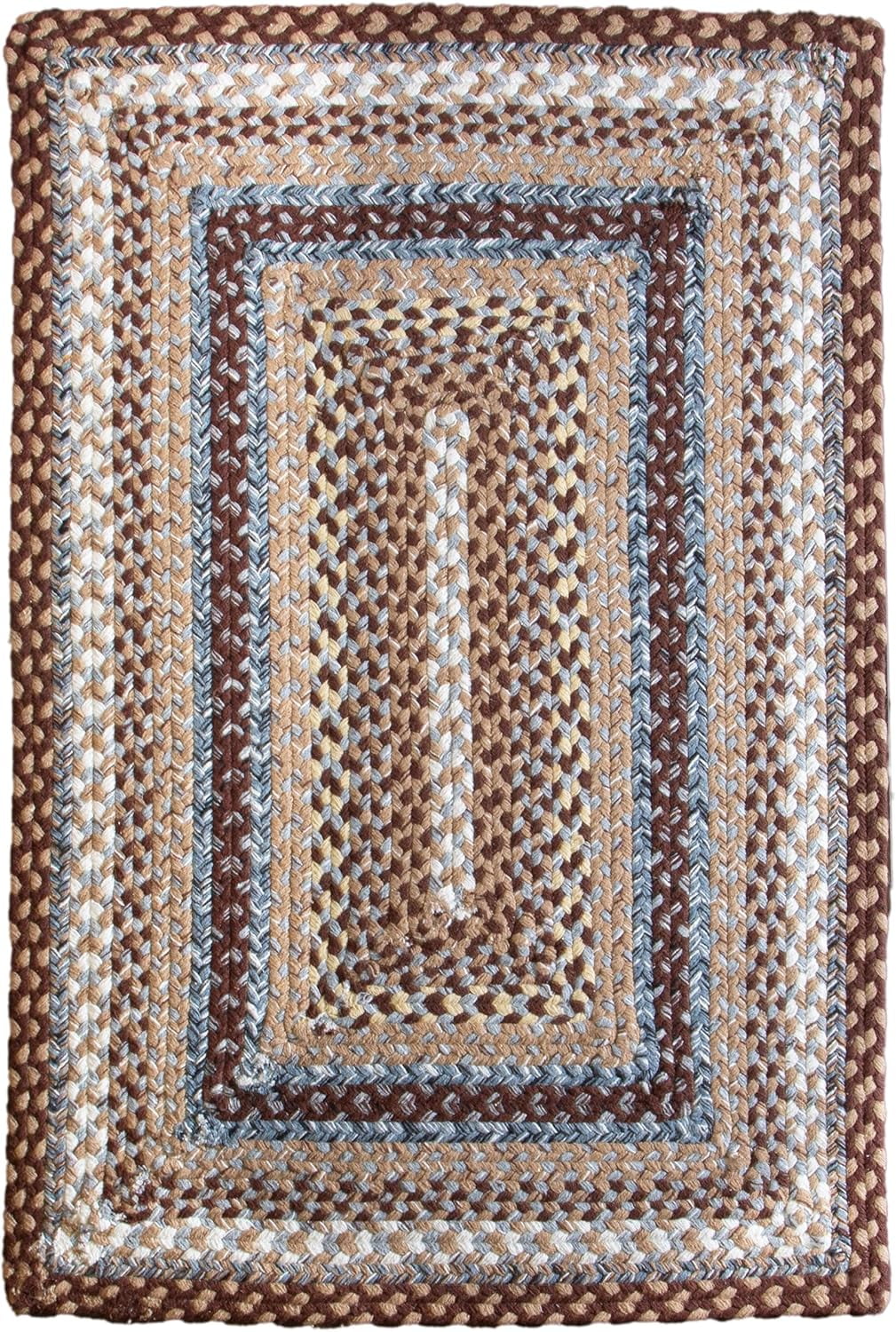 Super Area Rugs Farmhouse Braided Rug - Natural Soft Cotton Carpet for ...