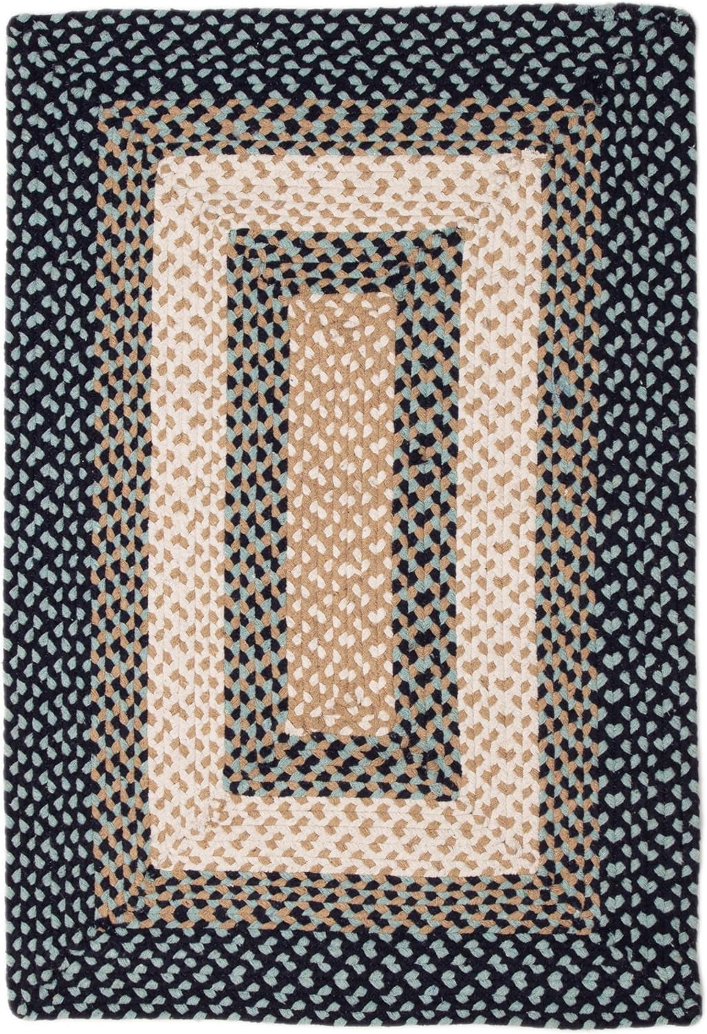 Super Area Rugs Farmhouse Braided Rug - Natural Soft Cotton Carpet for ...