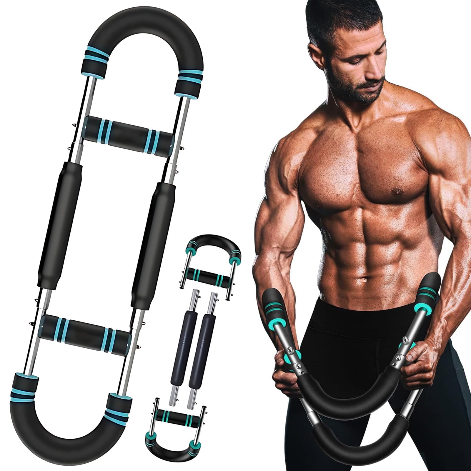 Super Arm Trainer, 40-100lb Adjustable Chest Workout Equipment, Arm ...