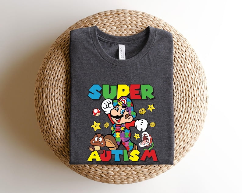 Super Autism Dad Shirt, Autism Mom, Puzzle Shirt, Autism Awareness ...