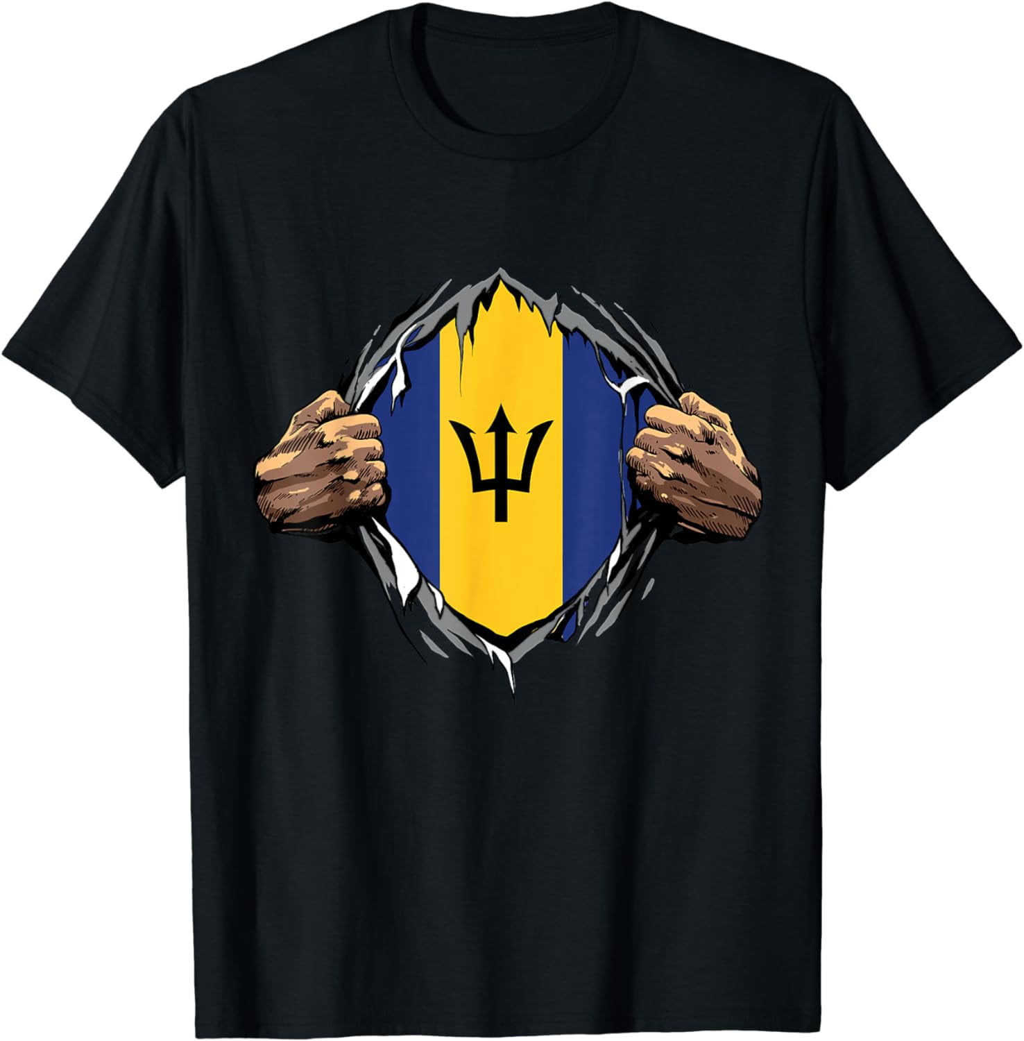 Super Barbadian Heritage Proud Barbados Roots Flag T-Shirt - Walmart.com
