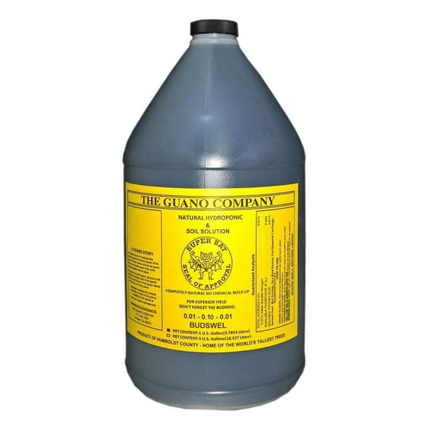 Super Bat Budswel Hydroponic Soil Organic Nutrient, 1 Gallon GUBS128CA ...