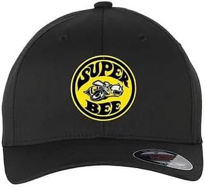 Super Bee Logo Stretch Fit Hat - Officially Licensed Dodge Cap Black ...