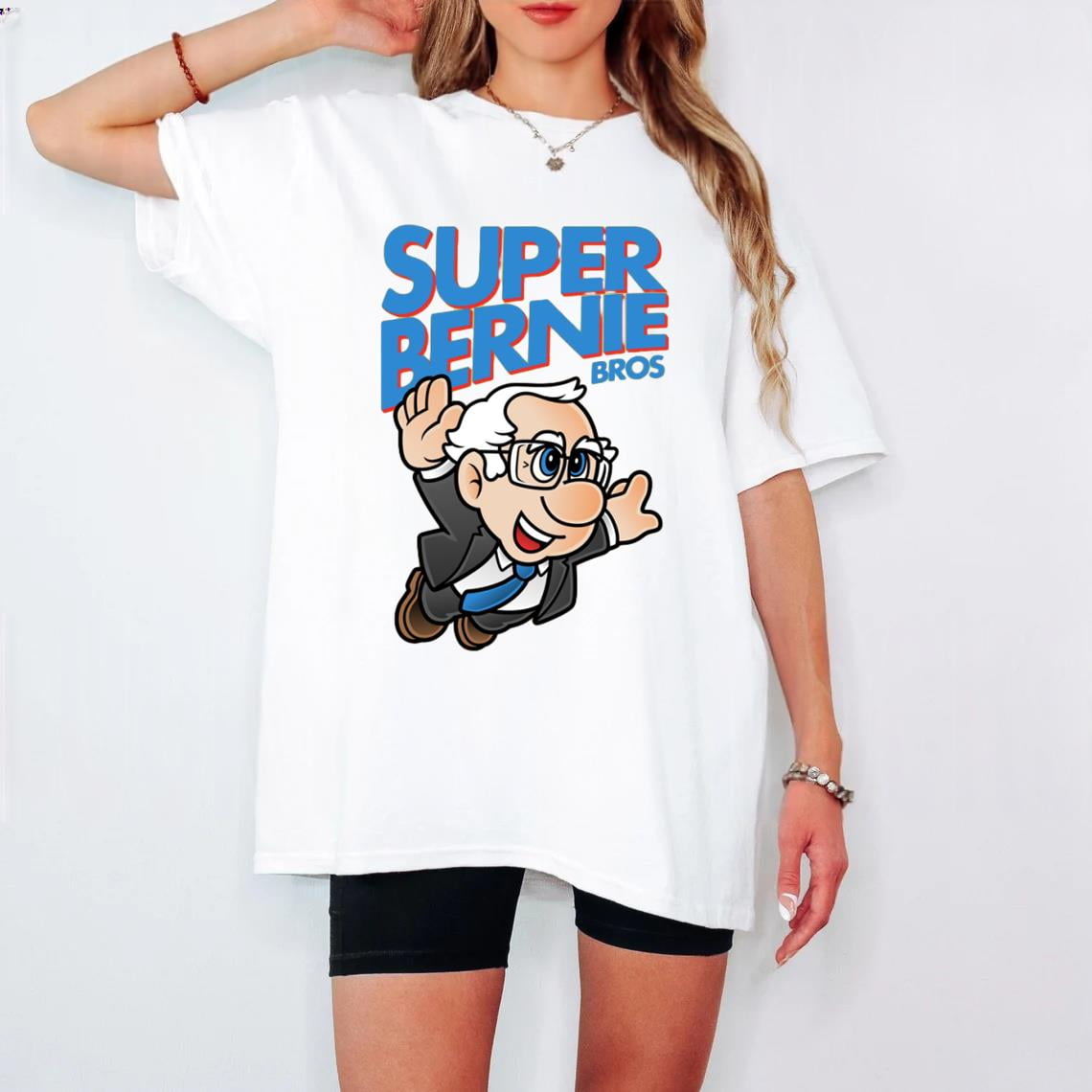 Super Bernie Bros T-Shirt Political Parody in Retro Game Design, for ...