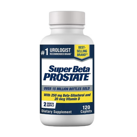 Super Beta Prostate Advanced Supplement, 250 mg Beta-Sitosterol, 120 ...