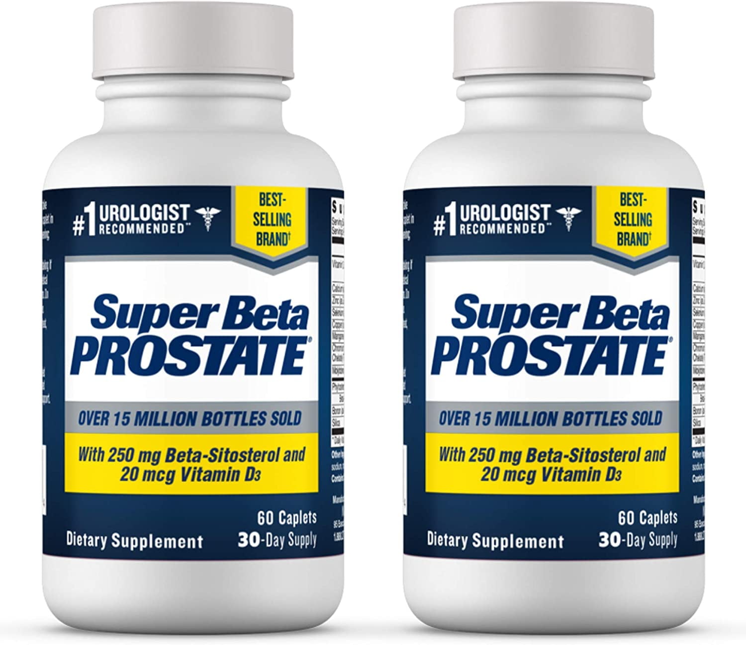 Super Beta Prostate Health Complex Support for Men, Urologist Recommended, 60 Ct Caplets - 2 ...