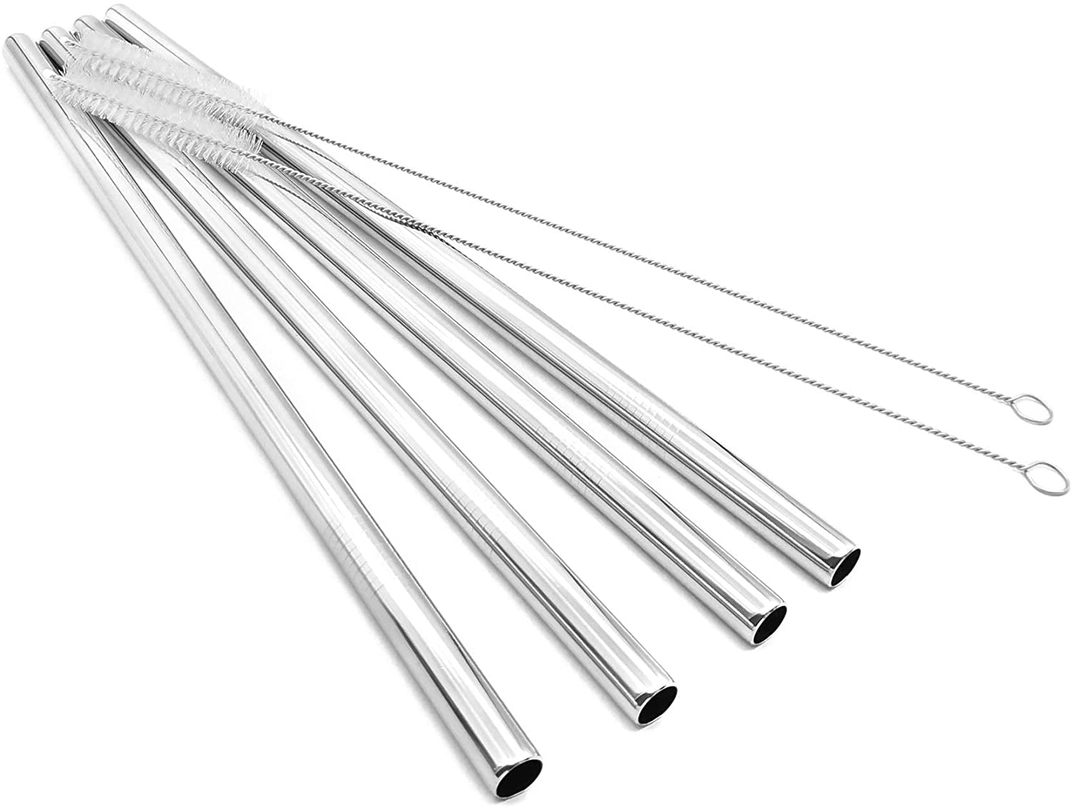 Super Big Drinking Straws Set 12" Extra Long 1/2" Extra Wide Reusable ...