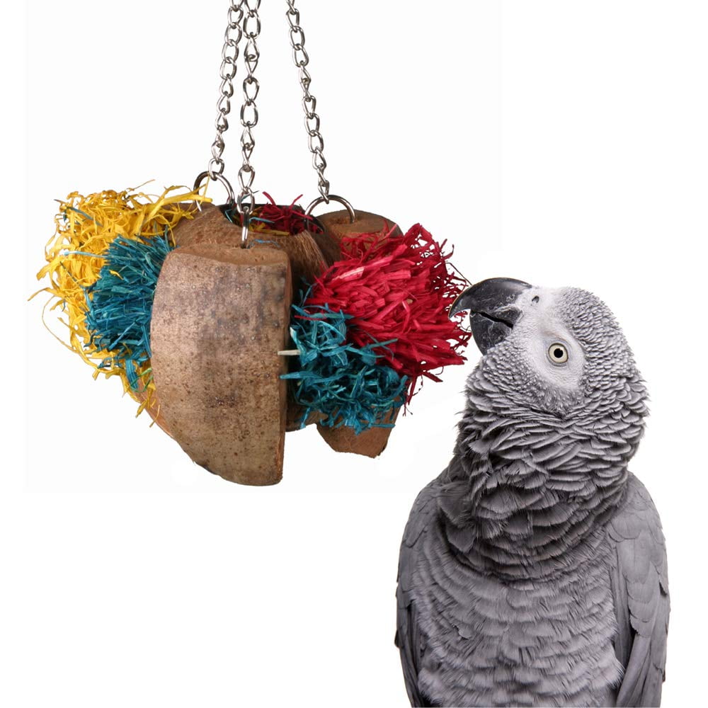 Super Bird Creations SB1115 Coco Corn Husk Forager Large Bird Toy ...
