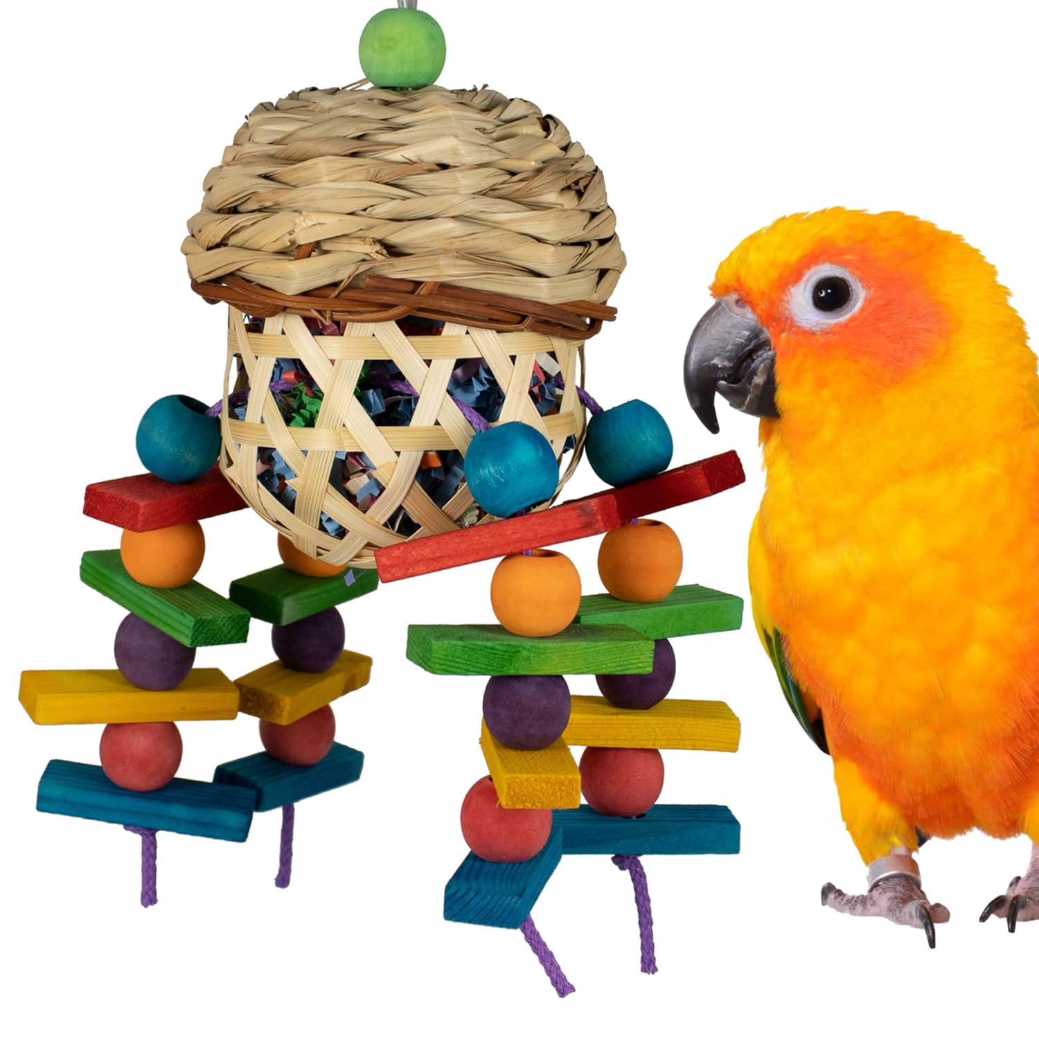 Super Bird Creations SB1204 Crunch Time Bird Toy - Satisfies Chewing ...