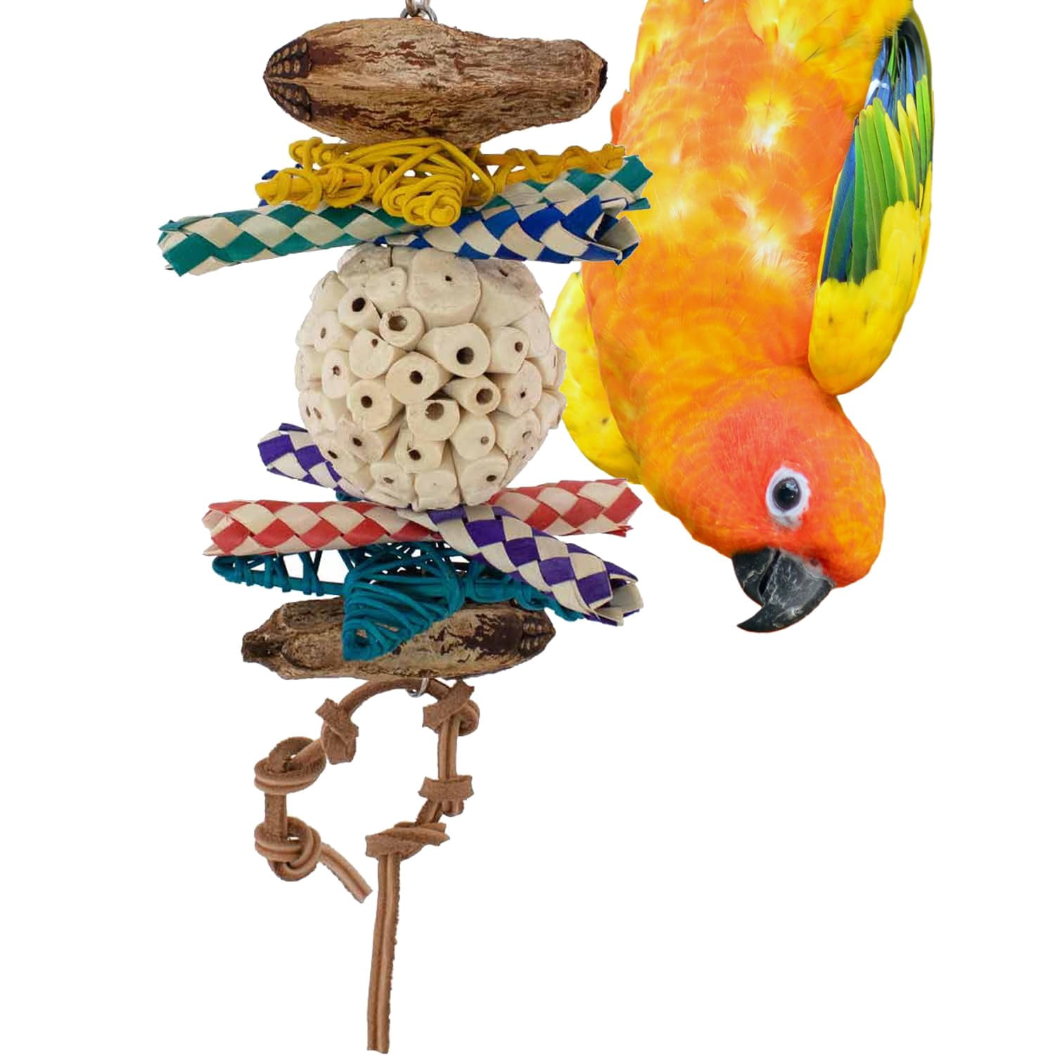 Super Bird Creations SB1240 Sola Ball Delight Bird Toy - Easy to Chew ...