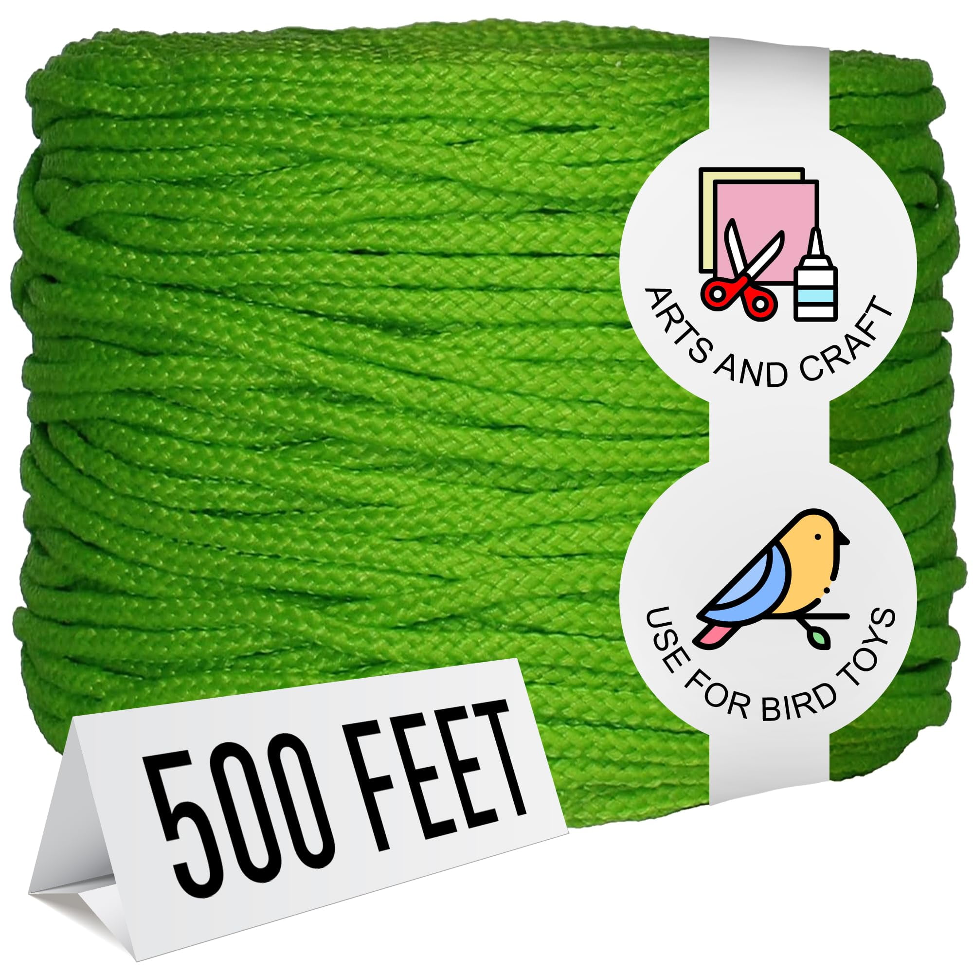 Super Bird Creations SB50028 Braided Polly Rope - Ideal for Making Bird ...