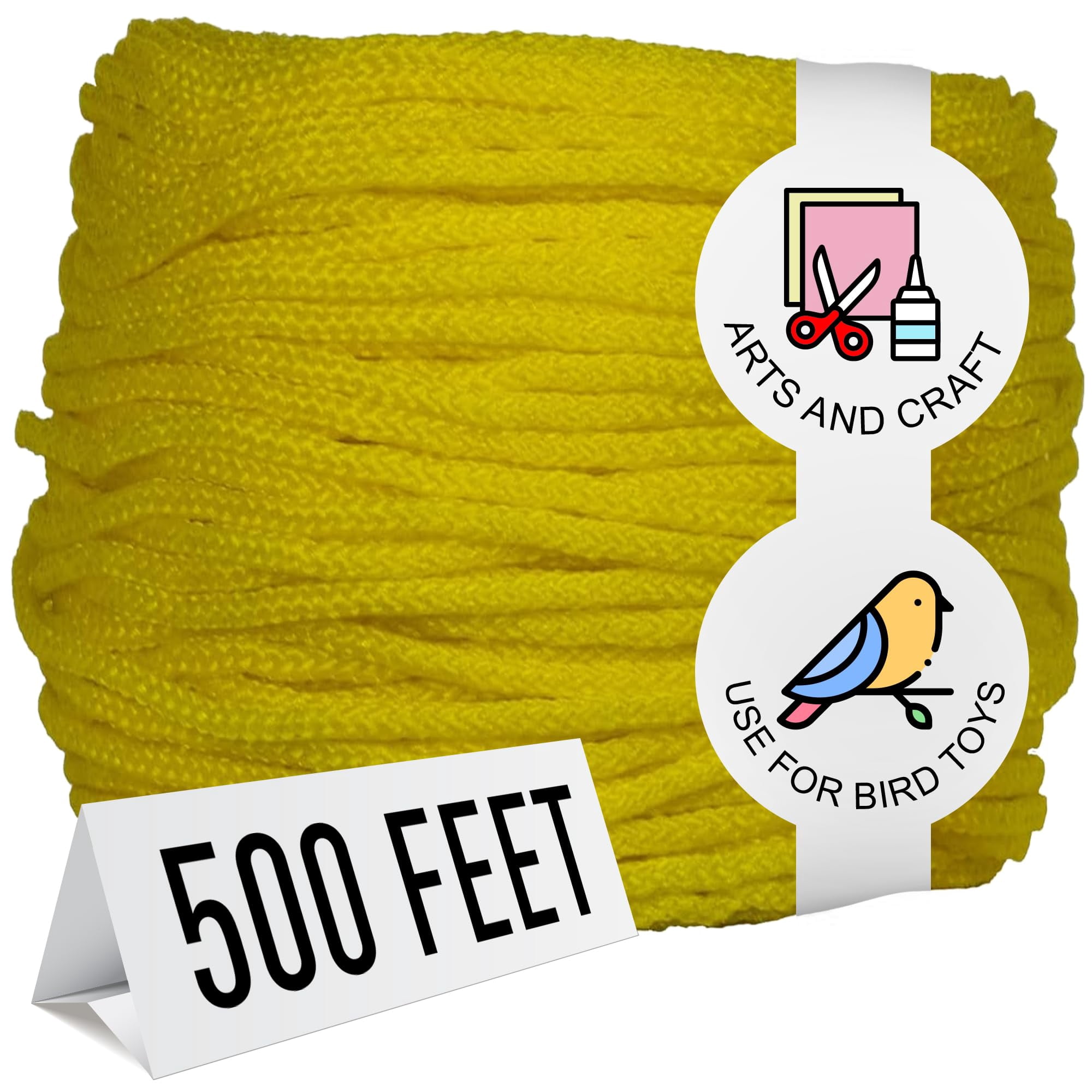Super Bird Creations SB50031 Braided Polly Rope - Ideal for Making Bird ...