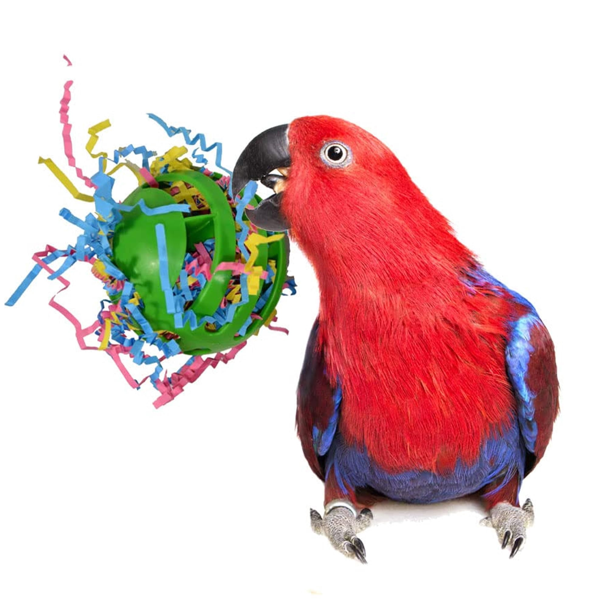 Super Bird Creations SB760 Waffle Ball Stuffers Toy, Colorful Bird Toys ...