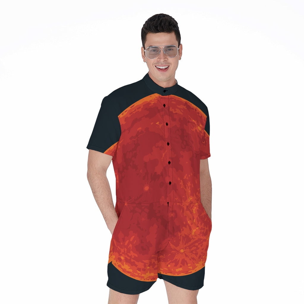 Super Blood Moon Lunar Eclipse Short Sleeve Men'S Rompers, Moon Light ...