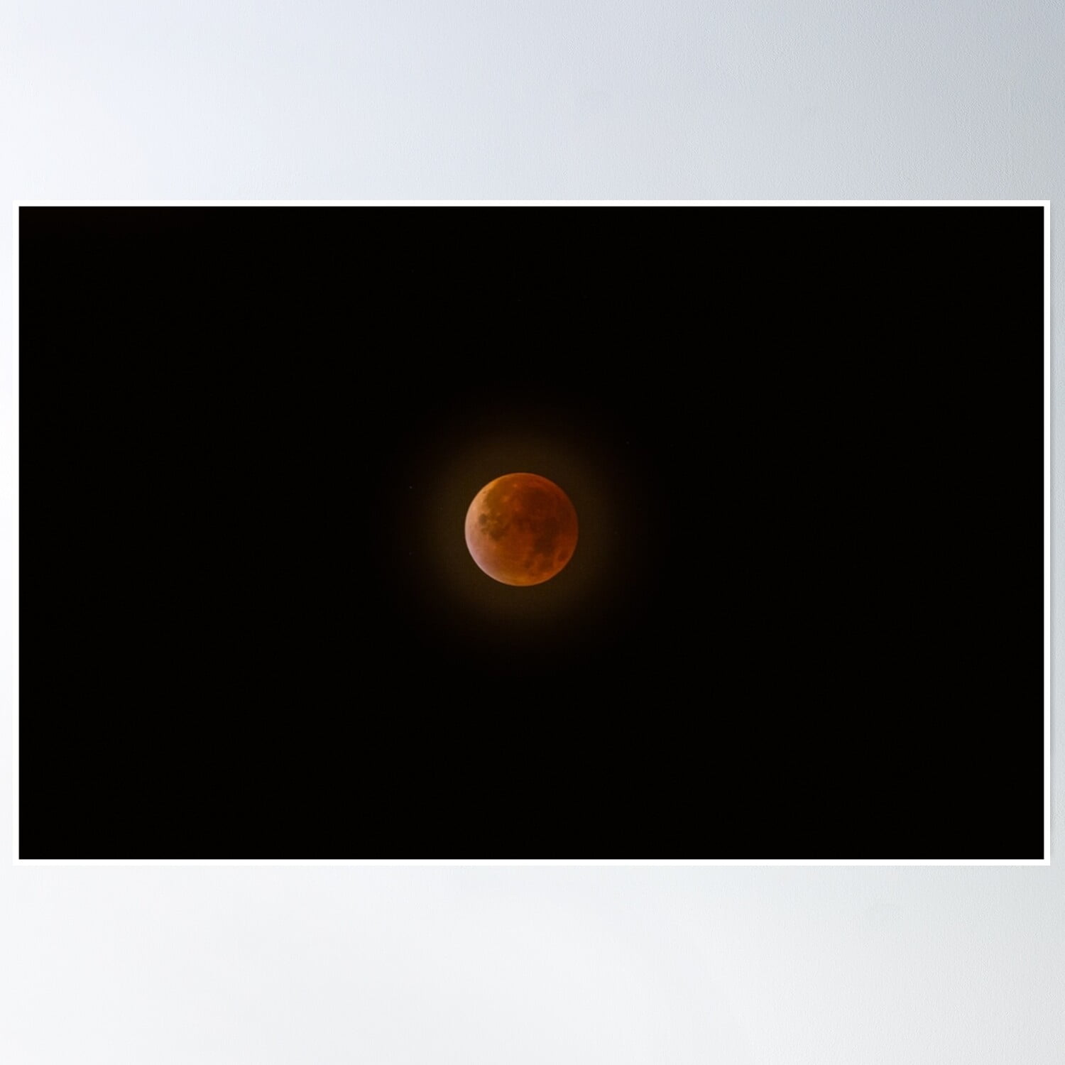Super Blood Moon Poster Wall Art, Modern Wall Decor, 8x12 UNFRAMED - Walmart.com