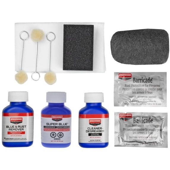 Super Blue Liquid Bluing Kit with Cleaner, Degreaser, and Rust and Blue ...