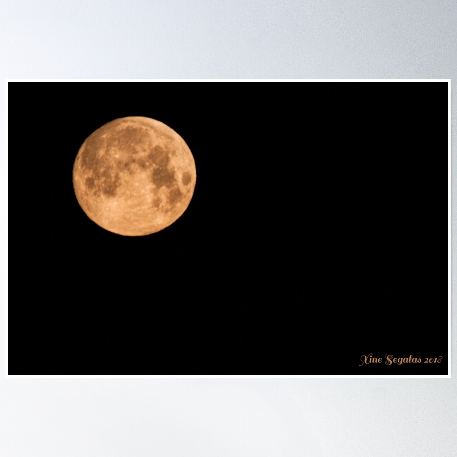 Super Blue Moon Poster Wall Art, Modern Wall Decor, 8x12 UNFRAMED ...