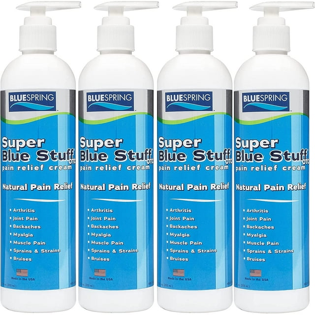 Super Blue Stuff Natural Pain Relief Cream with Emu Oil - Anti ...