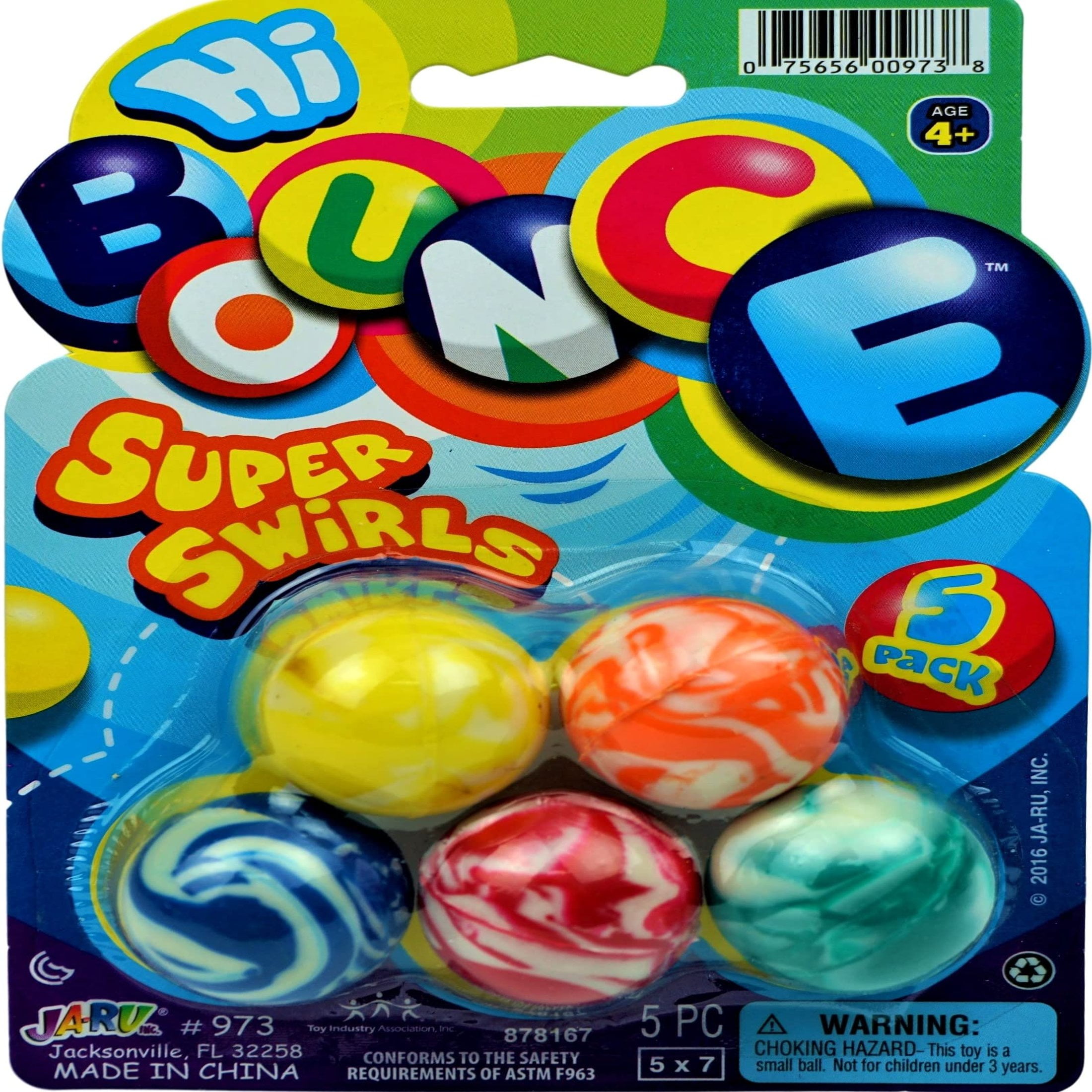 Super Bounce Party Pack 6 Pack Of Hi Bounce Small Bouncy Balls 5 Assorted Colors Fun Bulk