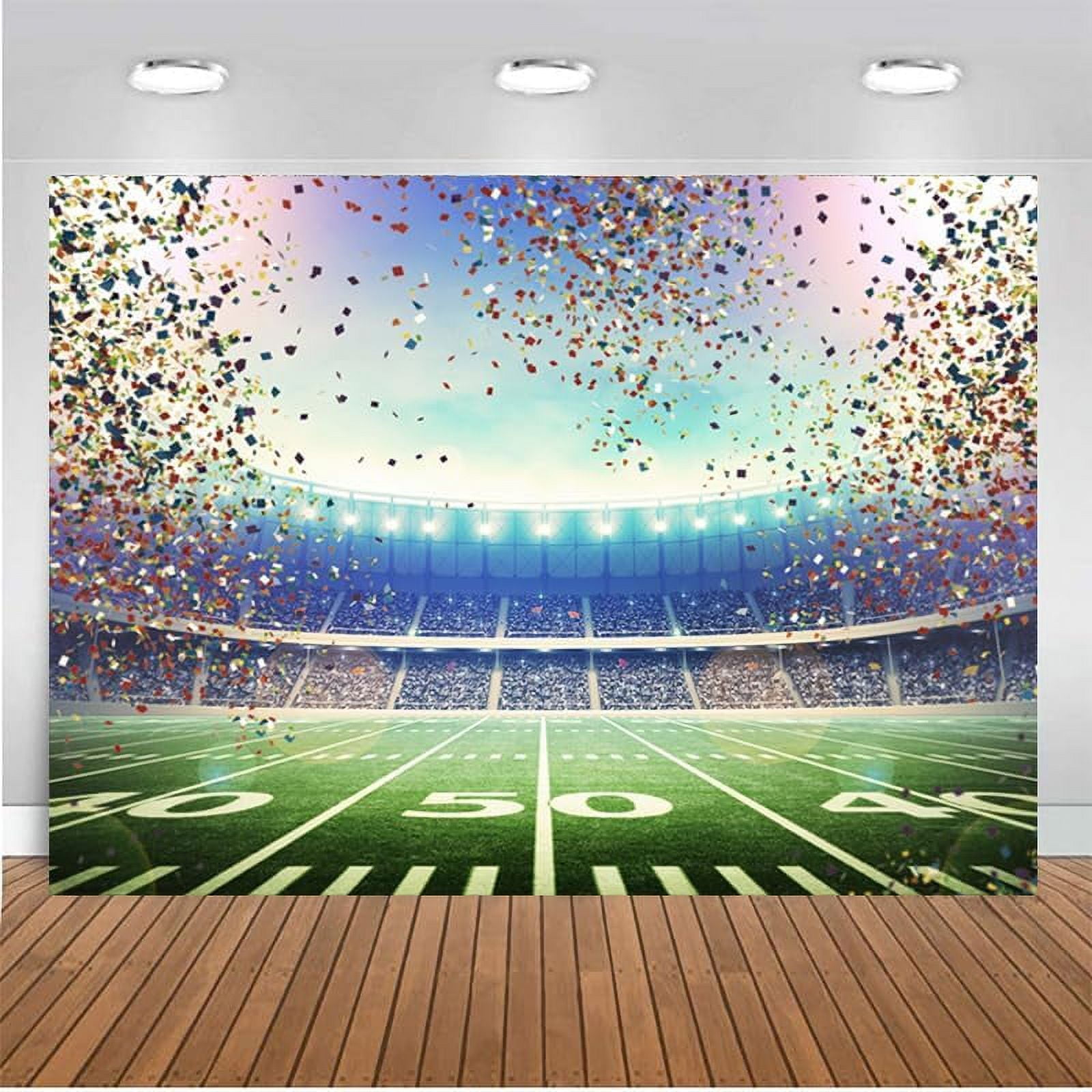 Super Bowl Backdrop Super Bowl Sunday Party Backdrop American Football ...