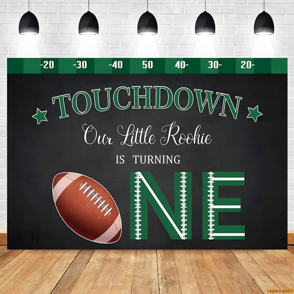 Super Bowl Birthday Theme Backdrop Rugby American Football Field Sports ...