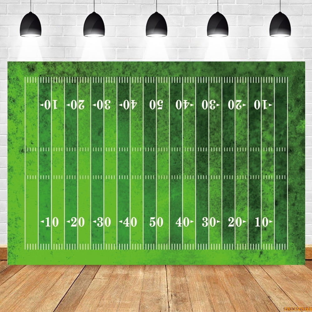 Super Bowl Birthday Theme Backdrop Rugby American Football Field Sports ...