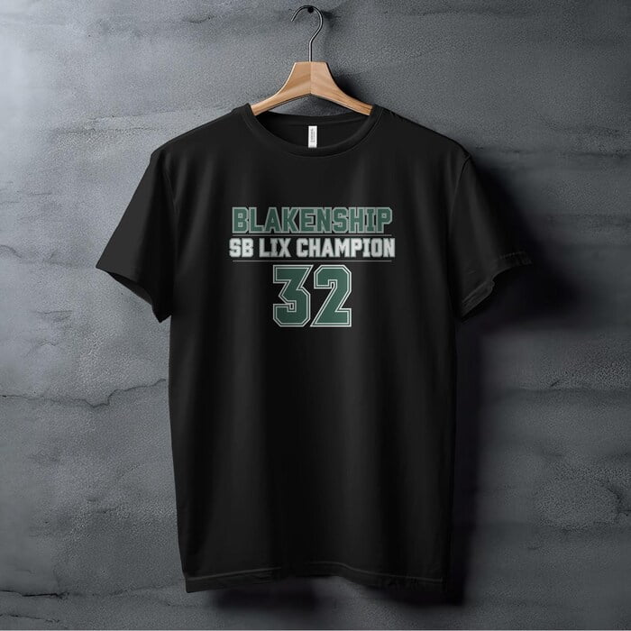 Super Bowl LIX T-Shirt, Eagles Fan Gear, Blakenship 32 Football Tee ...