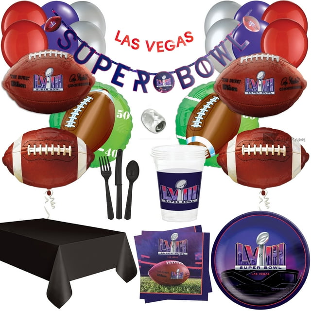 Super Bowl LVIII 58 Party Supplies 84pc Ultimate Decoration Party Pack ...