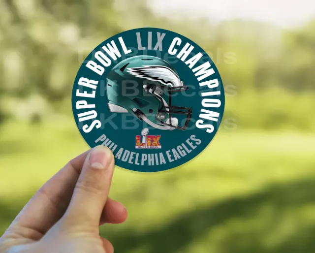 Super Bowl Lix Champions Philadelphia Ea.Gles - Sticker Phone Decal ...