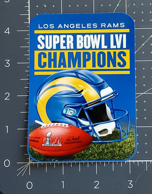 Super Bowl Lvi Champions La Rams Sticker Phone Decal Water Bottle ...