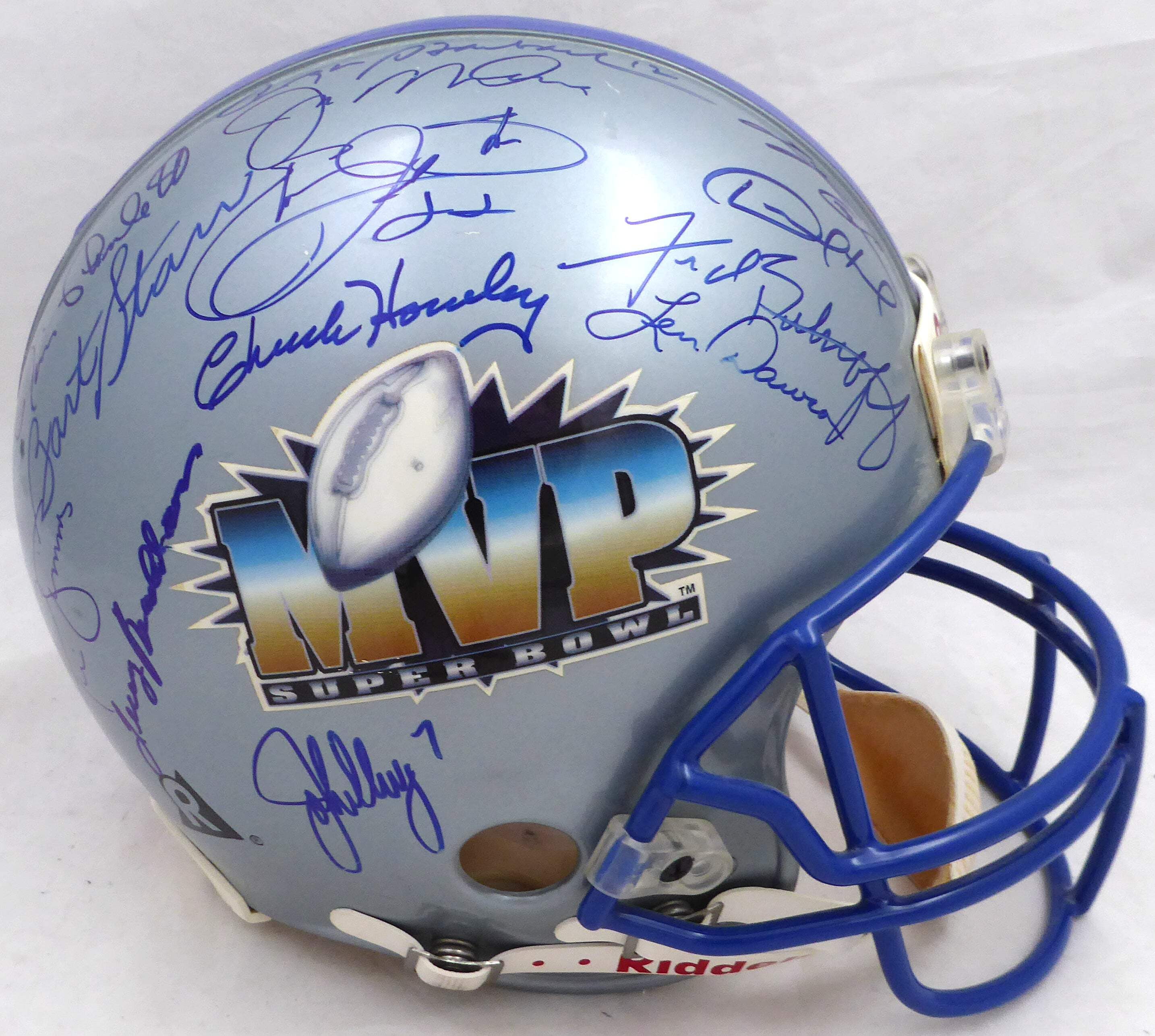 Super Bowl MVPS Autographed Full Size Authentic Helmet With 27 ...
