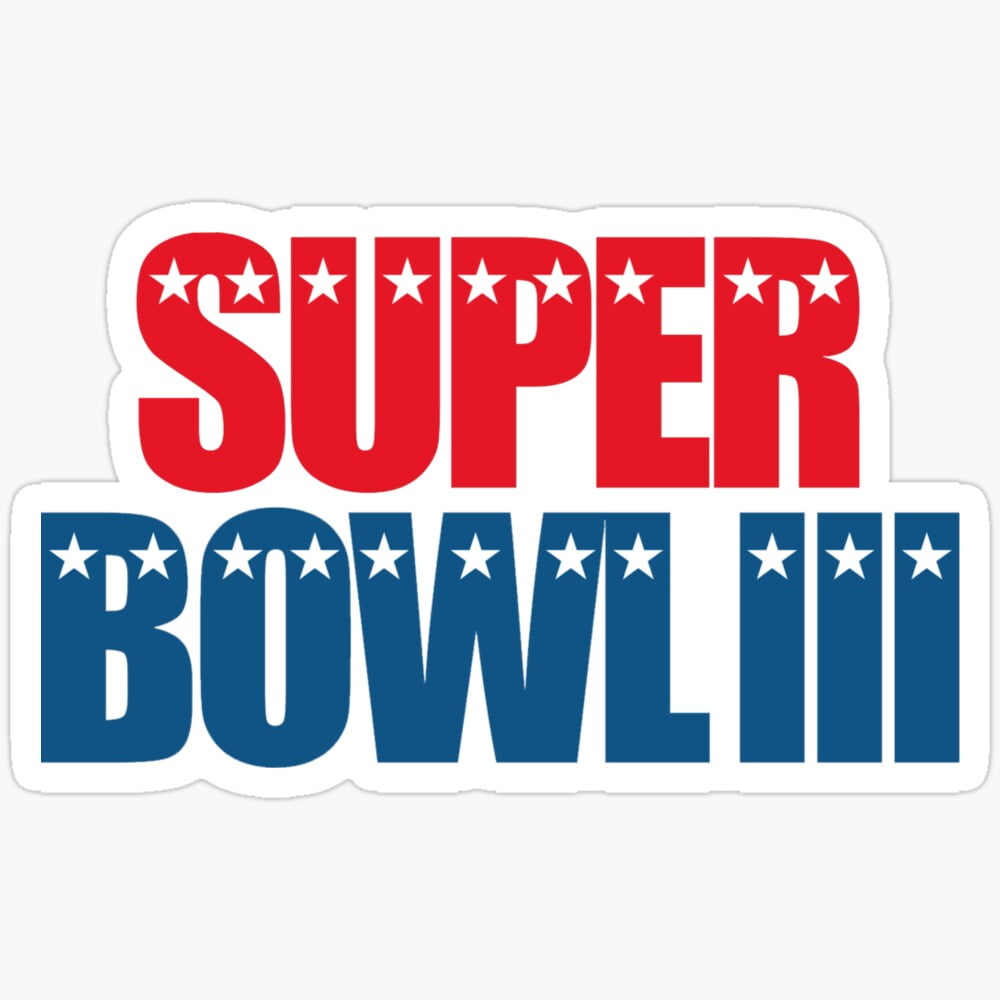 Super Bowl Sticker Phone Decal Water Bottle Stickers Car Decals, Laptop ...