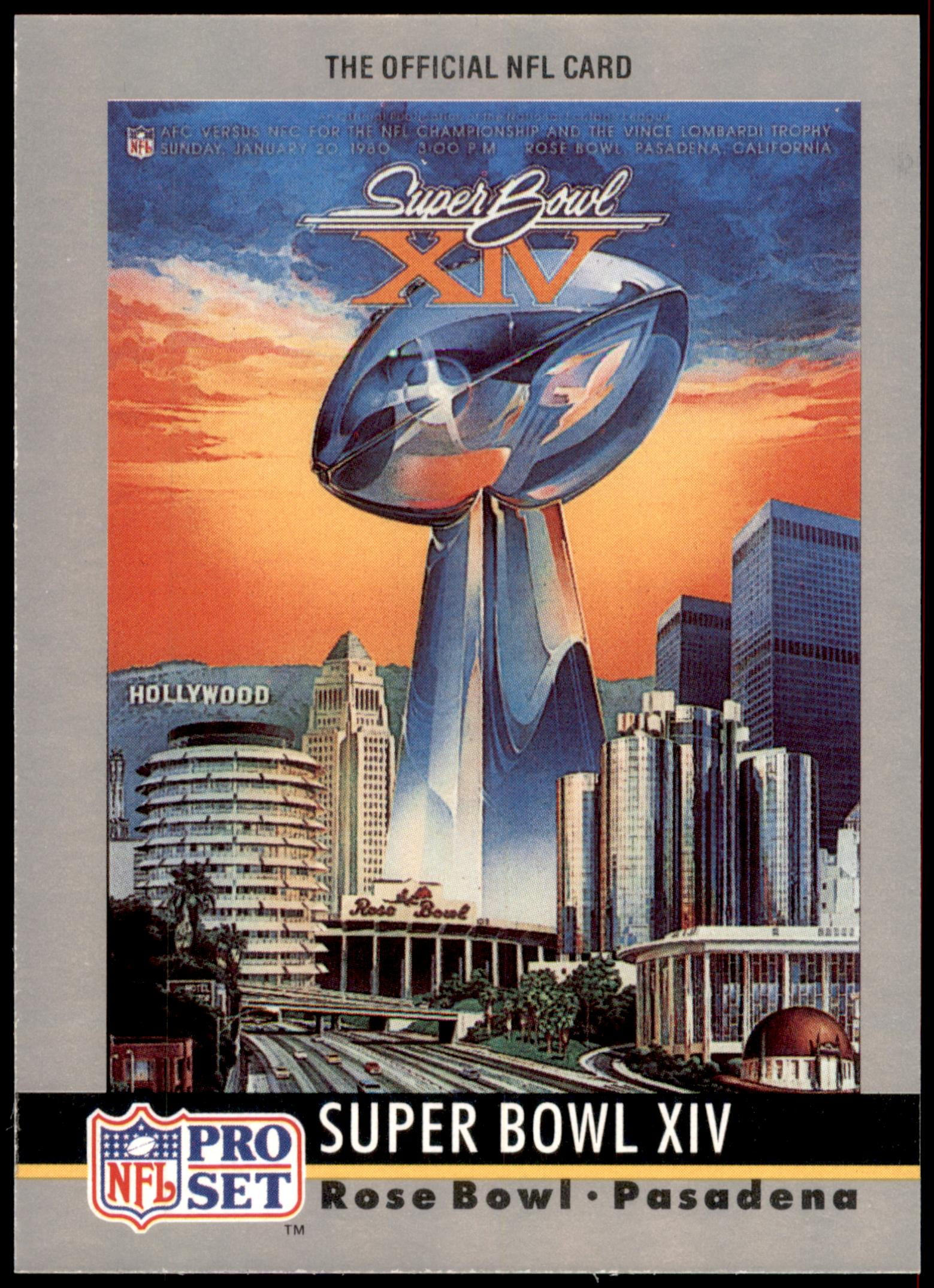 Super Bowl XIV #14 1990 Pro Set Super Bowl Collectibles - Walmart.com