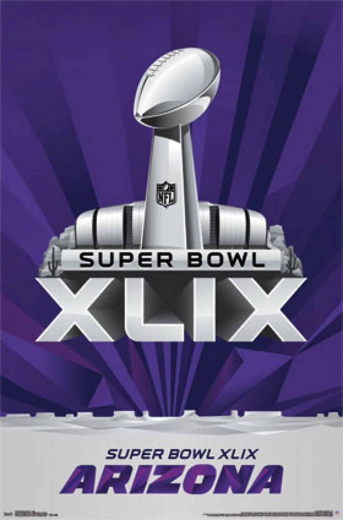 Super Bowl XLIX - Logo Poster Print (22 x 34) - Walmart.com