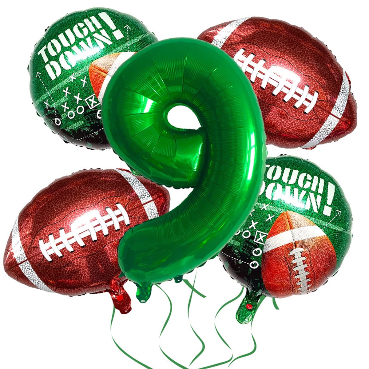 Super Bowl themed party Football aluminum balloon set Sports birthday ...