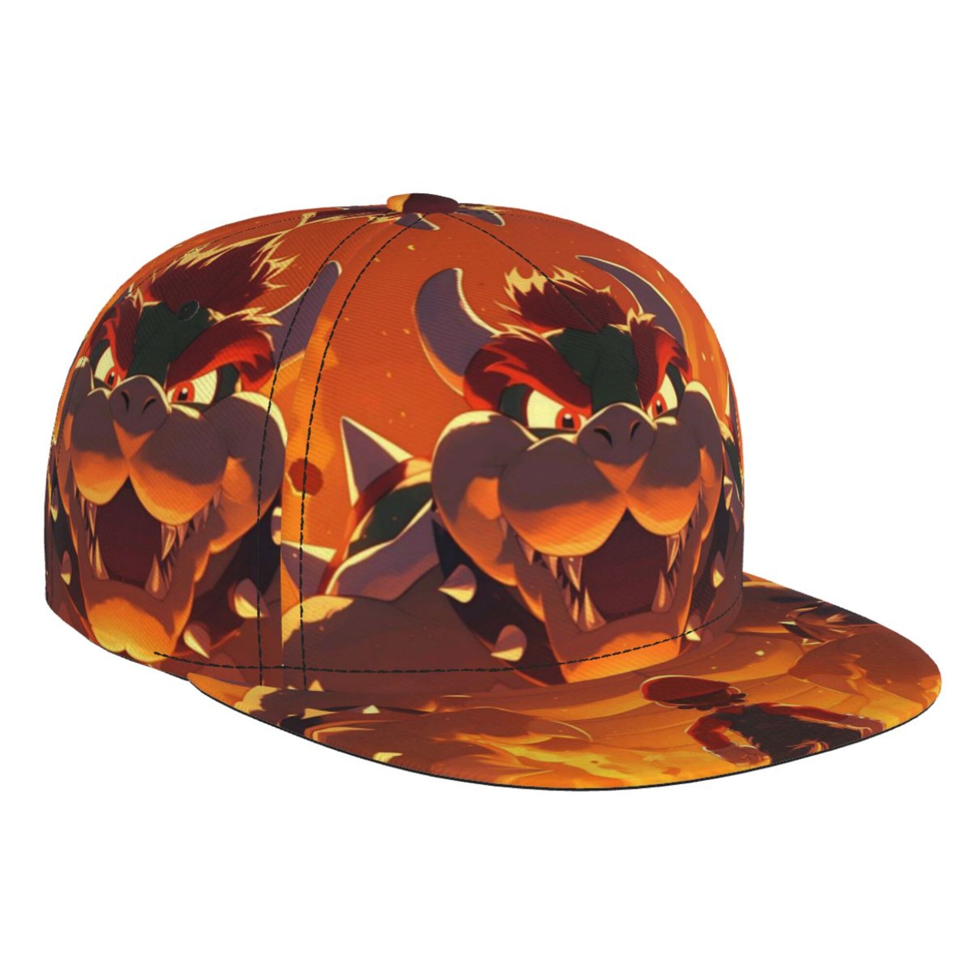 Super Bowser Baseball Cap For Men, Women & Kids, Classic Flat Brim Hat ...