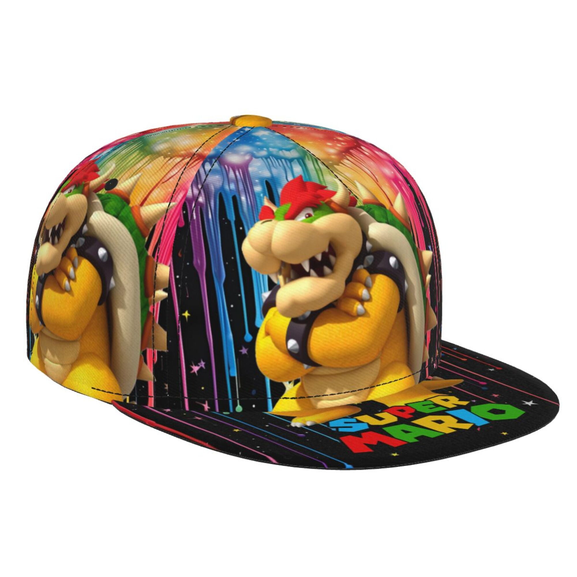 Super Bowser Baseball Cap For Men, Women & Kids, Classic Flat Brim Hat ...