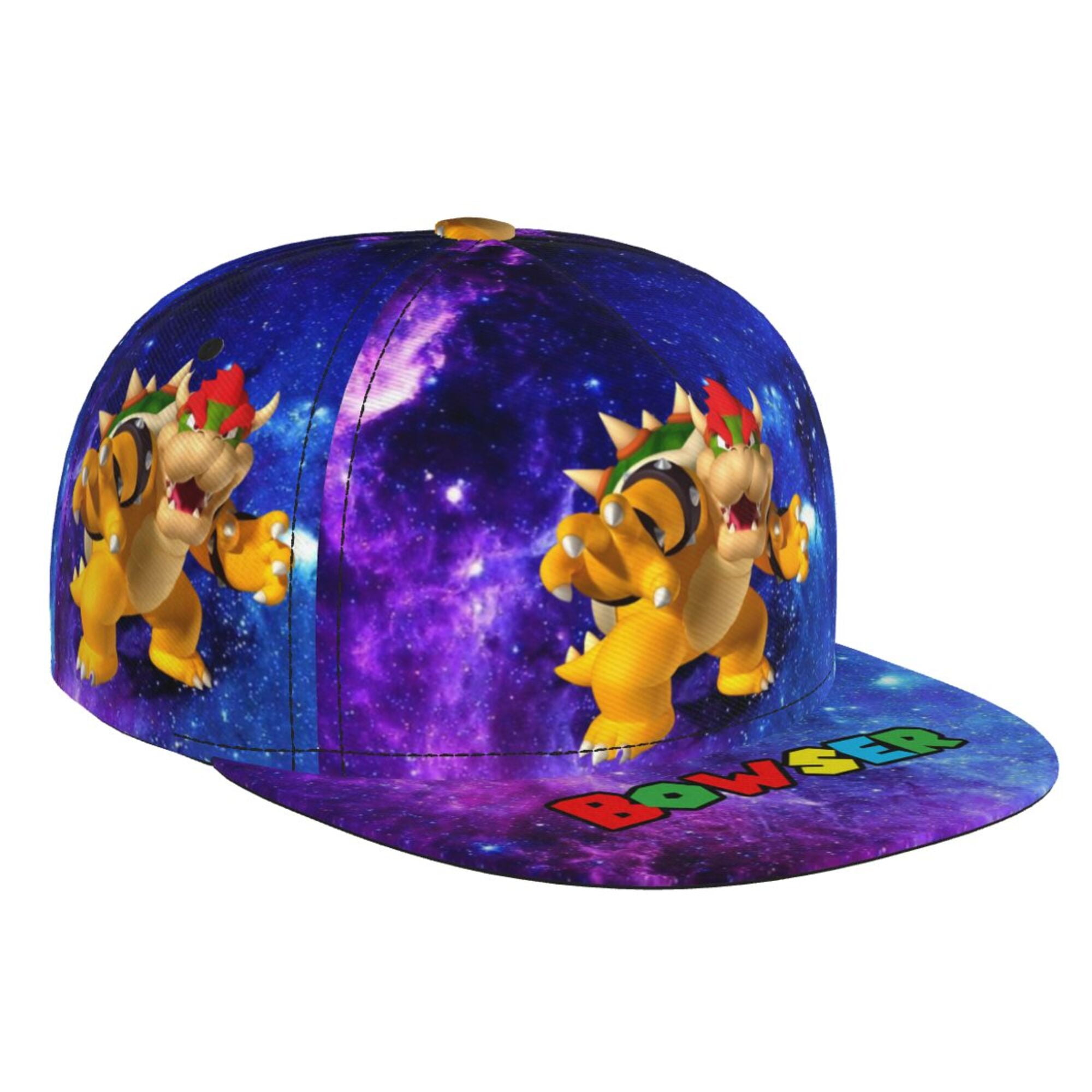 Super Bowser Baseball Cap For Men, Women & Kids, Classic Flat Brim Hat ...