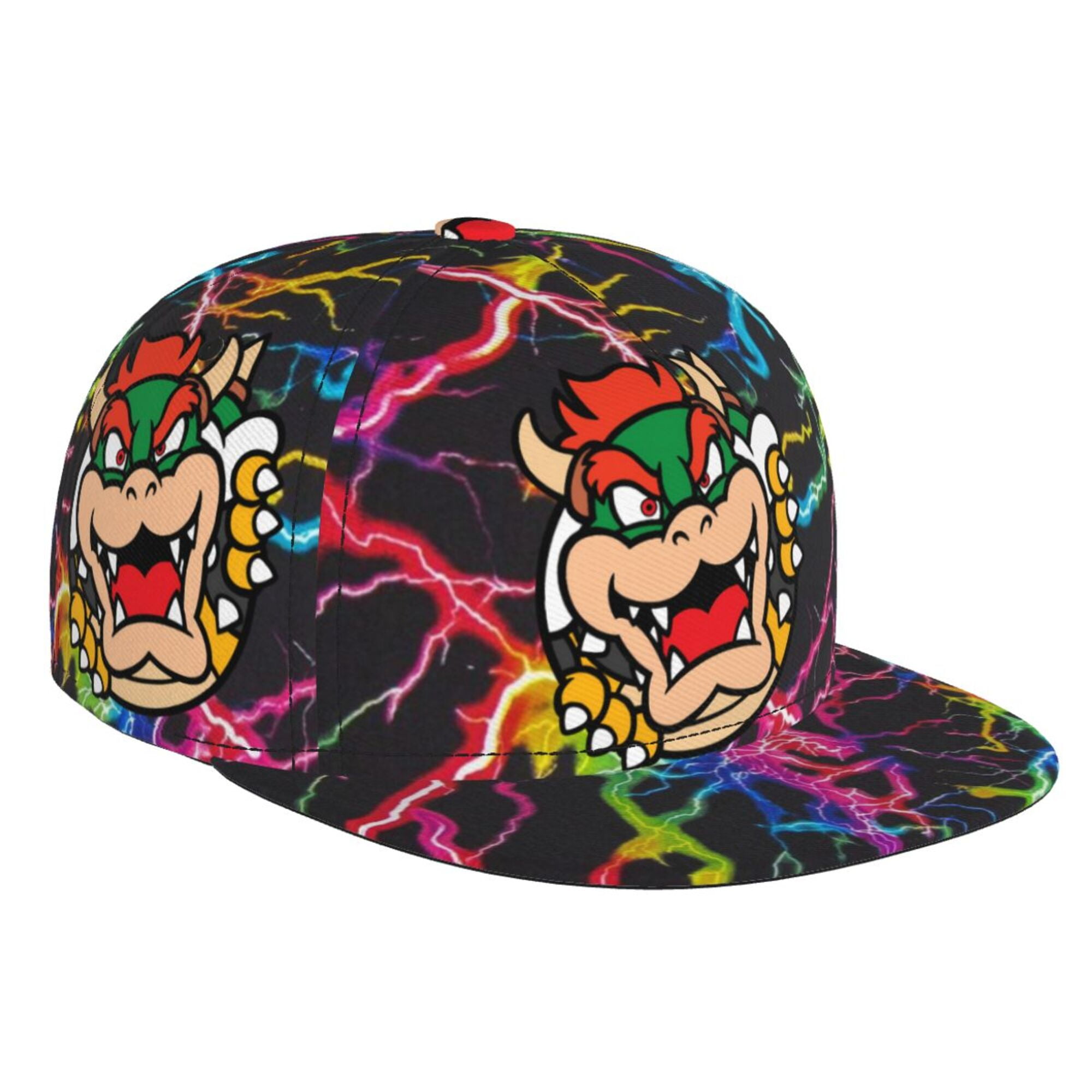 Super Bowser Baseball Cap For Men, Women & Kids, Classic Flat Brim Hat ...