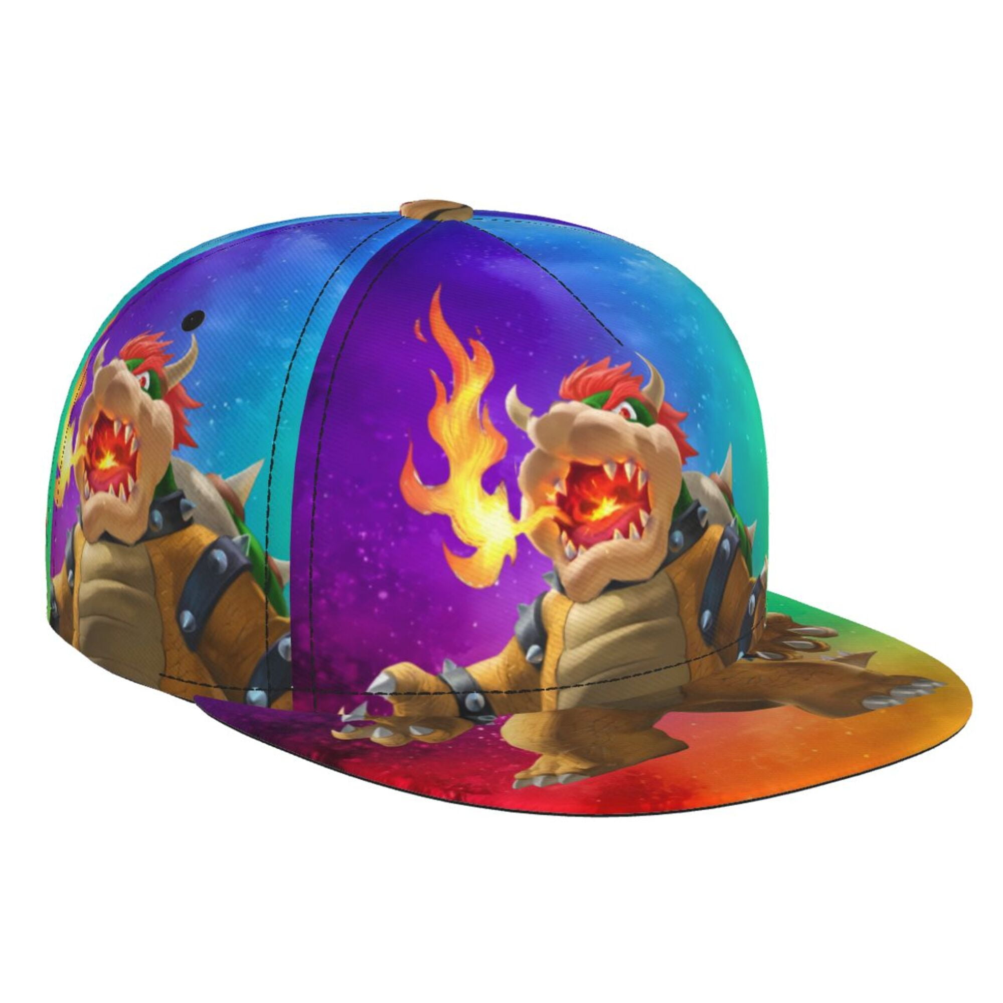 Super Bowser Baseball Cap For Men, Women & Kids, Classic Flat Brim Hat ...